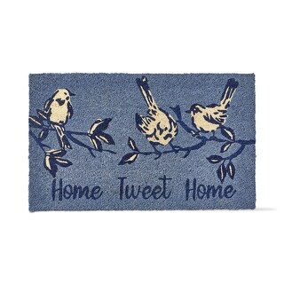 1'6" x 2'6" Home Tweet Home Sentiment with Birds Rectangle Indoor and ...