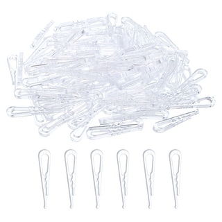300Pcs Plastic Alligator Clips, 1.5" Clear U Shape Shirt Clip with ...