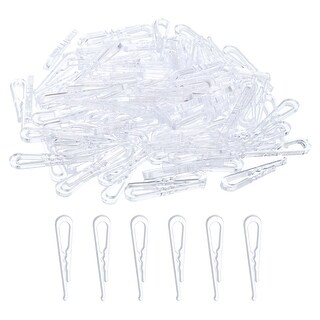 300Pcs Plastic Alligator Clips, 1.5" ClearundefinedU Shape Shirt Clip ...