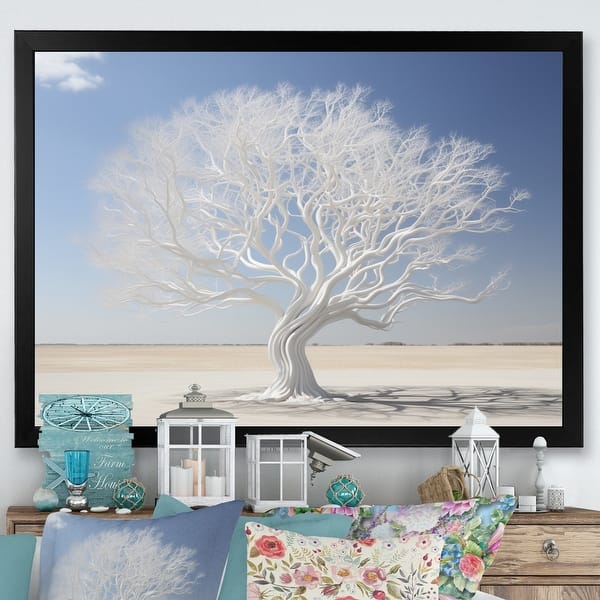 winter tree framed art