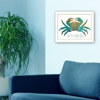 TrendyDecor4U Traditional "Don't be a Crabby Pants" Framed Print Wall ...