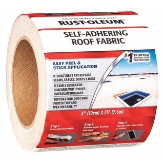 Rust-Oleum Roof Repair Tape: White, 4 in x 25, 4 in x 25 ft 345651 - 1 ...