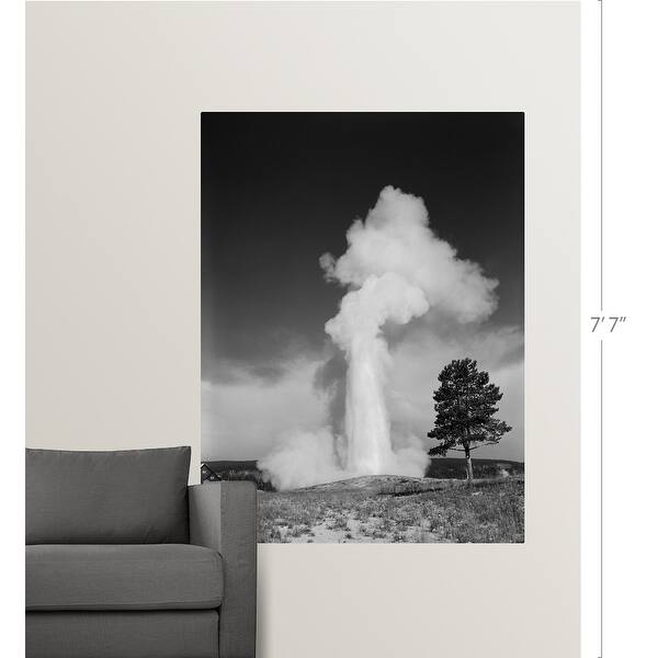 "1960's Old Faithful Geyser Erupting Yellowstone National Park" Poster ...