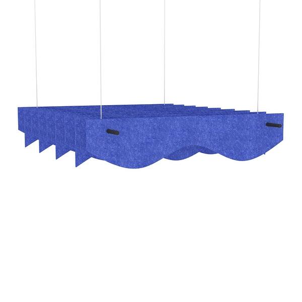 eSCAPE Series 5'L x 10"H Alternating Cloud Acoustical Ceiling Baffles ...