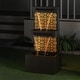 LED Lighted Double Deck Hollowing Waterfall Fountain - 42.13" - Bed ...