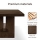 Furniture of America Liora Modern Dark Walnut 108-inch Solid Wood ...