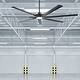84"/ 100" Black Industrial Extra Large Commercial Ceiling Fan with ...