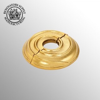 Brass Radiator Flange Spiral 1/2" (IPS) Pipe Flange: 7/8" I D; 3-1/8 ...