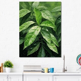 Designart "Tea Leaves Tale III" Coffee & Tea Wall Art - Bed Bath ...