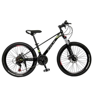 Mountain Bike 24-inch 21-Speed Magnesium Alloy Frame,Whole Body Paint ...