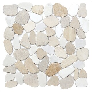 Emser Tile Cultura - Pebble Floor and Wall Mosaic Tile - Unpolished ...