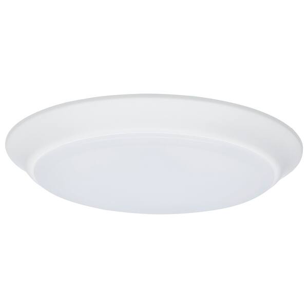 10 in. LED Disk Light 5-CCT Selectable 27K/3K/35K/4K/5K White Finish ...