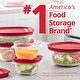5.94-Cup Round Food Storage Container with Secure Lid, Stackable Design ...