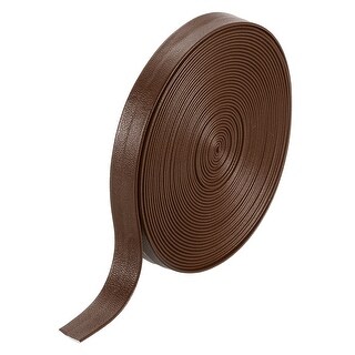 PU Faux Leather Strips, Fold Over Leather Straps Roll Double Sided Faux ...