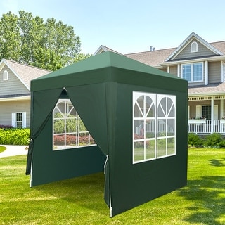 6.5x6.5FT Two Doors & Two Windows Practical Waterproof Right-Angle ...