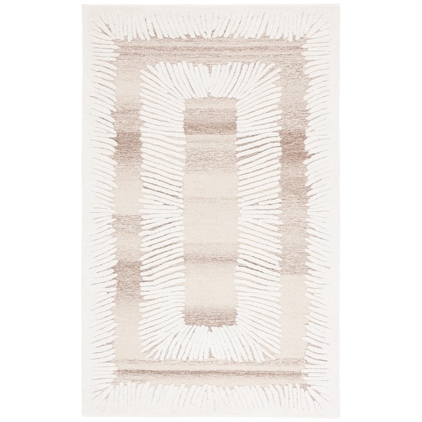 SAFAVIEH Hand-Tufted Ebony Dymph Modern & Contemporary Wool Rug - Bed ...