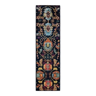 Overton Hand Knotted Wool Vintage Inspired Traditional Serapi Blue ...