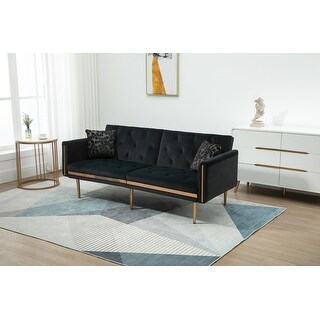 Modern Padded Loveseat Sofa Accent Sofa Convertible Sleeper Sofa Bed ...