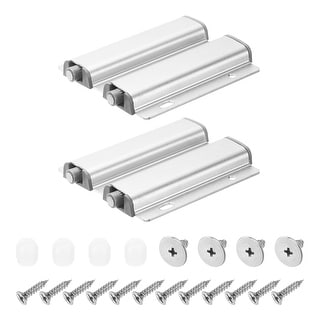 2Pack Double Push to Open Door Latch, Aluminum Magnetic Push Latches ...