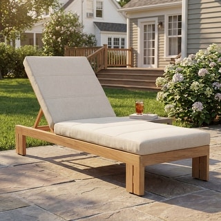 Roomfitters 75.98" Outdoor Chaise Lounge Cushion, Weather Resistant ...