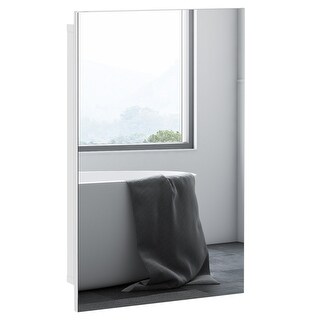 Recessed Bathroom Mirror Cabinet with Storage and Mirror, Wall Mounted ...