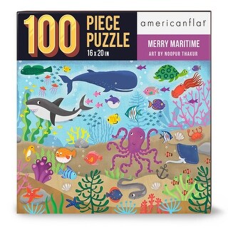 100 Piece Jigsaw Puzzle, 16x20 Inches, Merry Maritime, Artwork by ...