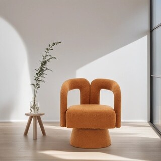 360 Degree Swivel Cuddle Barrel Accent Chairs, Round Armchairs with ...