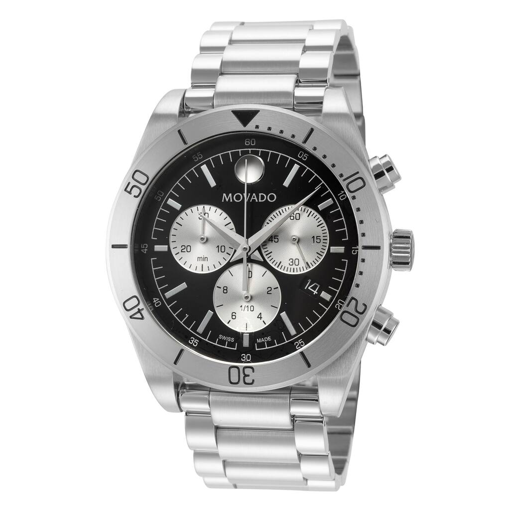 Movado Men's Sport 41mm Quartz Watch 0607993 - Silver and Rose Gold - N ...