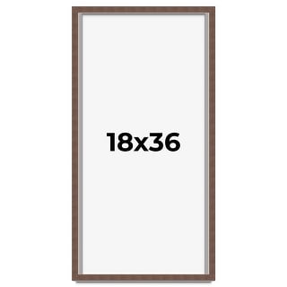 18x36 Shadow Box Frame Brown | 1.125 inches Deep Real Wood Rustic - Bed ...