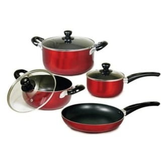 Better Chef 7-Piece Aluminum Non-Stick Cookware Set with Bakelite ...