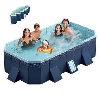 Round Outdoor Backyard Family Pool Inflatable Swimming Pool Portable ...