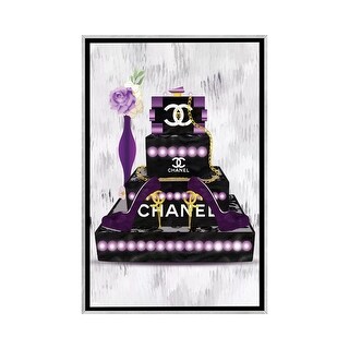 iCanvas "Purple Fashion Lego Clutch And Eiffel Tower High Heels" by ...