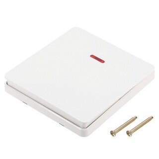 Light Press Button Switch 1 Gang 1 Way White 250V 20A 90mmx86mm - Bed ...