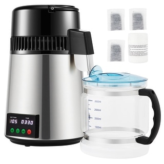 1.1 Gal Water Distiller, 0.3 Gal/H, 750W Distilled Water Maker Machine ...