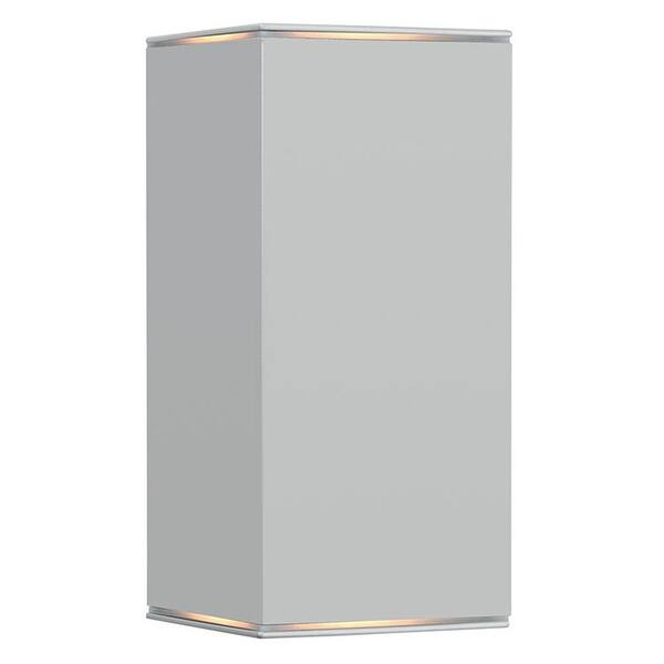 Eglo Tabo 2-light Silver Outdoor Wall Light with Clear Glass - Bed Bath ...