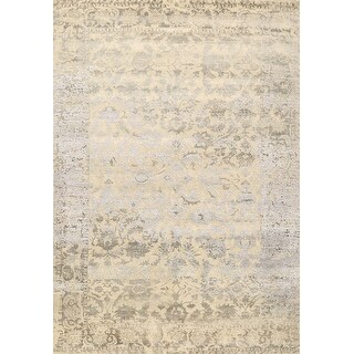 Ahgly Company Machine Washable Contemporary Light French Beige Brown ...