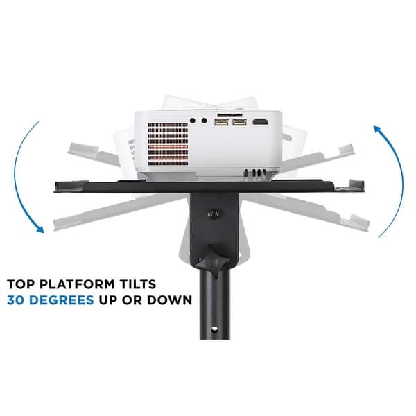 Mount-It! Mobile Projector Stand, Rolling Height Adjustable Laptop and ...