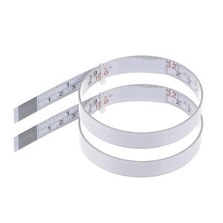 2 x Adhesive Tape Measure 40 inch/1M Left to Right Read Steel Sticky ...