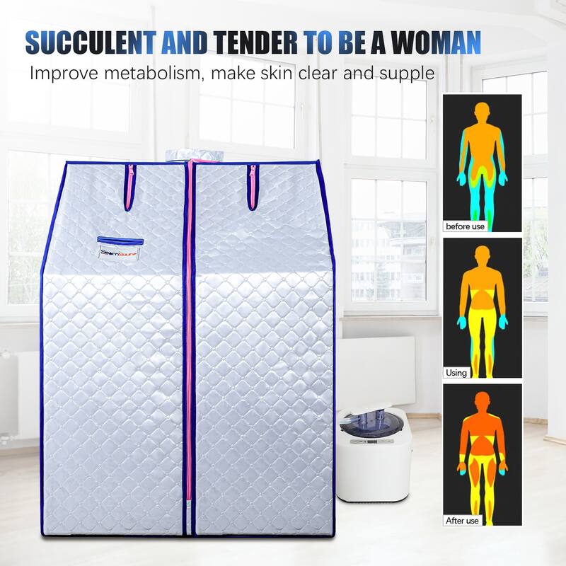 Portable Steam Sauna Tent - Overstock - 37857852