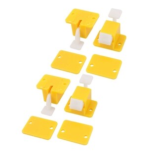 4 Pcs Plastic Prototype PCB Board Test Fixture Jig Latch Sets Yellow ...