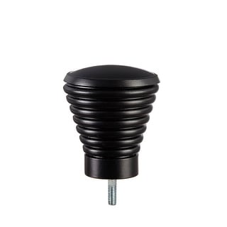 Ridged Cone Interchangeable Finial, Black - Bed Bath & Beyond - 36156642