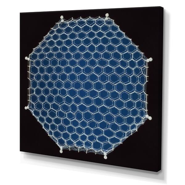 Designart "Hexagon Space Hive Infinity Matrix" Fractals Wall Art Living ...