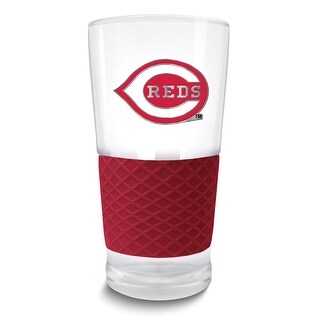 MLB Cincinnati Reds Score 22 Oz. Pint Glass with Silicone Grip - Bed ...