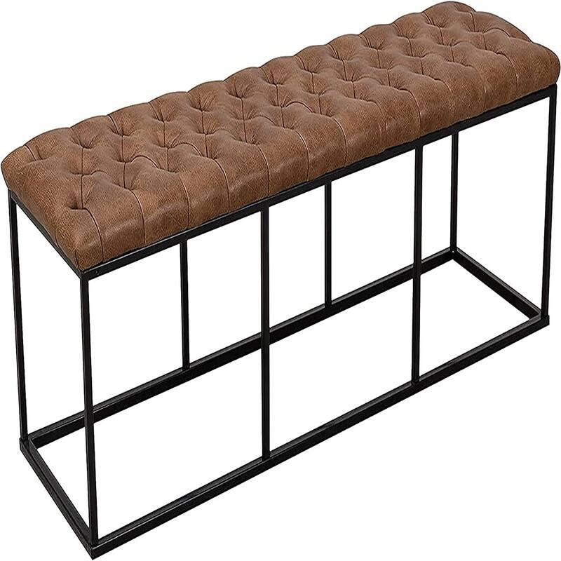 Button Tufted Decorative Bench - Overstock - 39995235