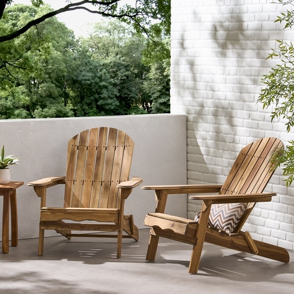 Hanlee Outdoor Rustic Acacia Wood Folding Adirondack Chair Set of 2 by Christopher Knight Home Bed Bath Beyond 11702619