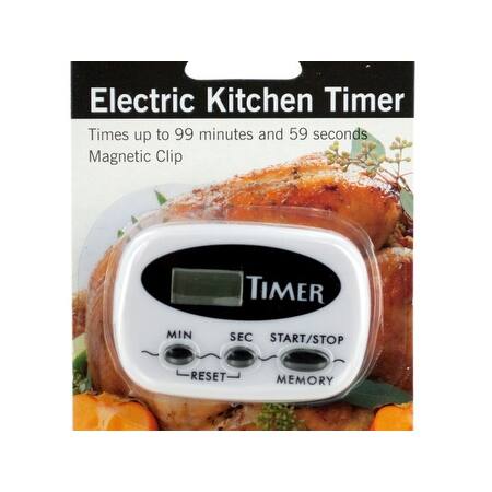 Electric Kitchen Timer with Magnetic Clip - Pack of 4 - Bed Bath ...