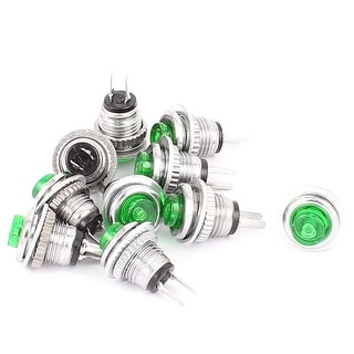 10 Pcs SPST NO Momentary Micro Push Button Switch Green for Electric ...