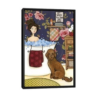 iCanvas "Dogs Don't Judge" by Jamie Morath Framed - Bed Bath & Beyond ...