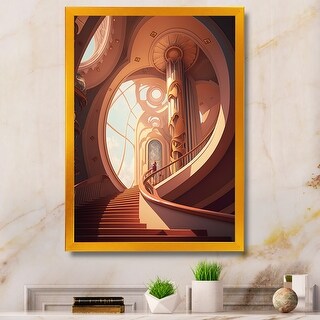 Designart "Architectural Designs For The Future III" Industrial Framed ...