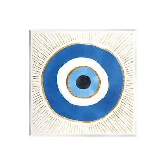 Stupell Evil Eye Symbol Striped Rays Wall Plaque, Design By Ziwei Li ...